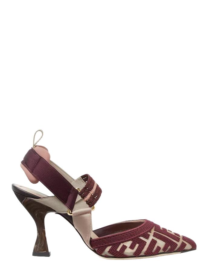 FENDI Fendi Colibrì FF High-Heel Slingback Pumps